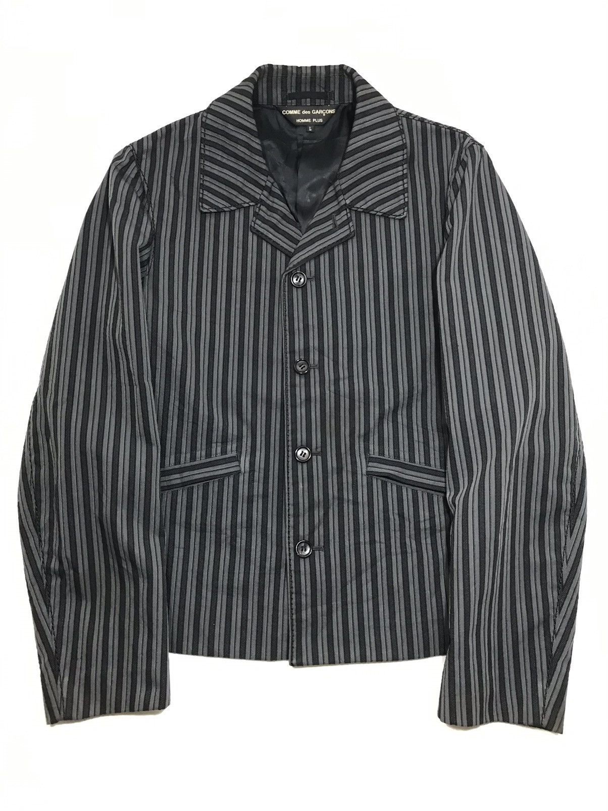 Comme Des Garcons Homme Plus AD1999 CDGH Plus Stripes Jacket | Grailed