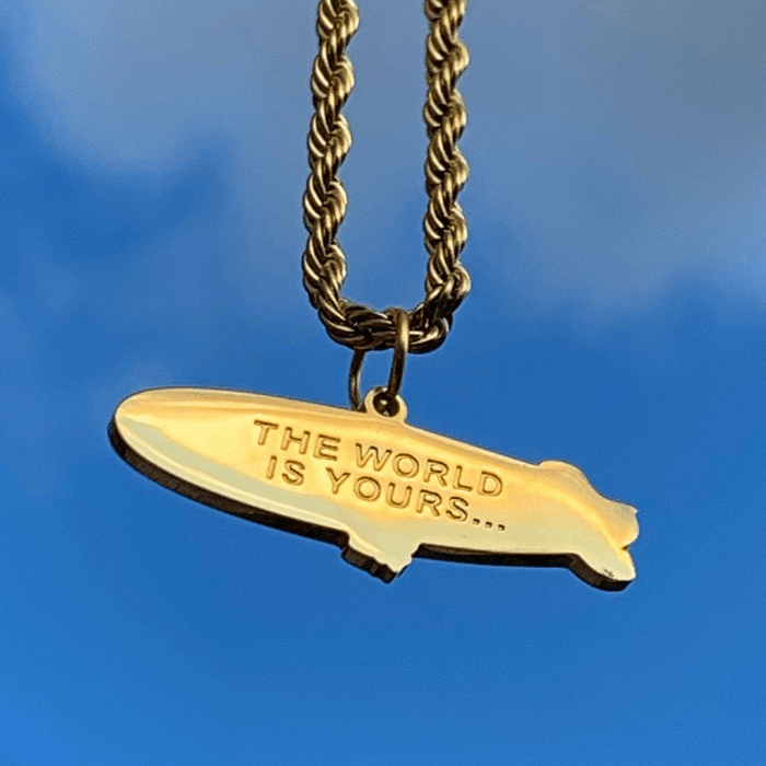 Streetwear Scarface Blimp Ring + Pendant Set | Gold Rope Chain | Grailed