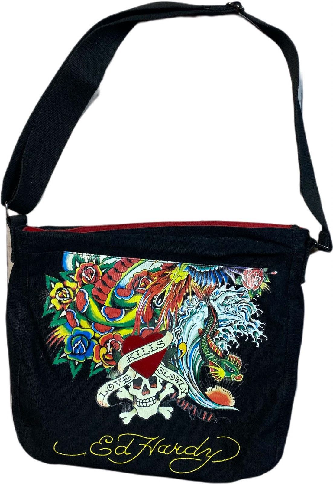 Ed Hardy × Vintage Vintage Ed Hardy shoulder bag | Grailed