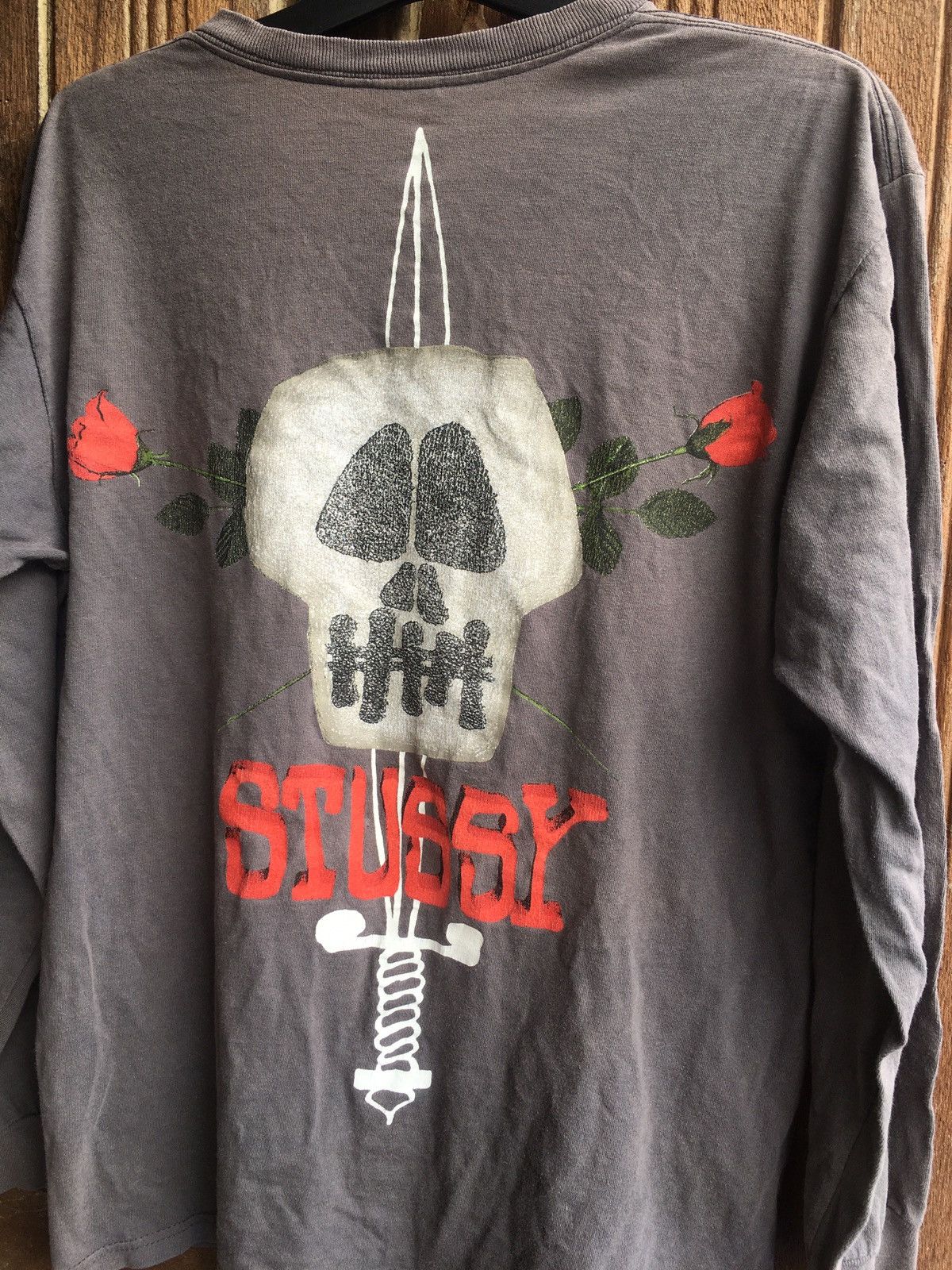 Streetwear × Stussy × Vintage Rare vintage STUSSY skull rose nice ...