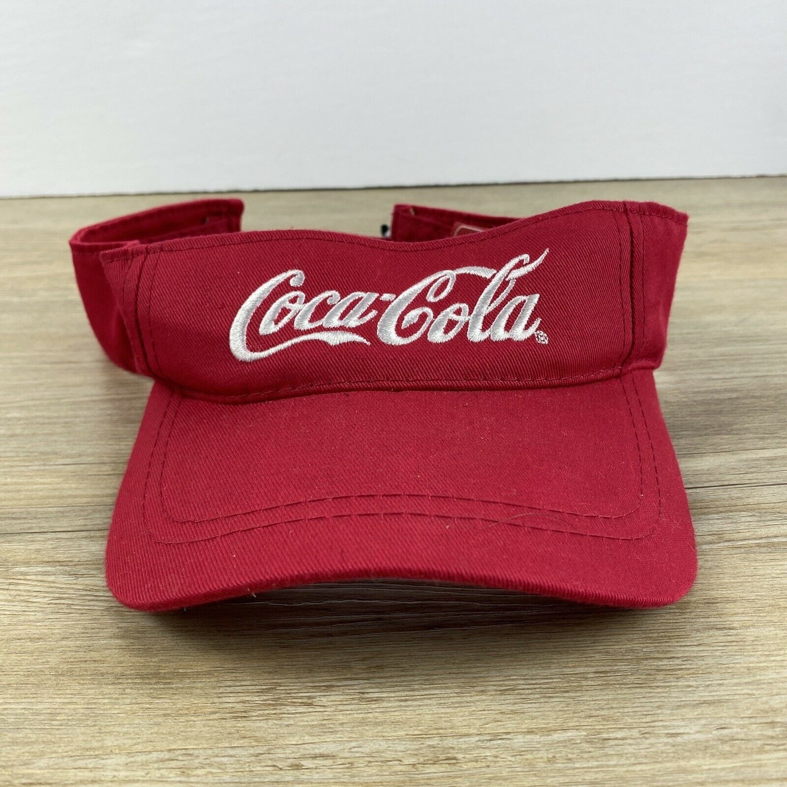 Other Coca Cola Red Adjustable Visor Hat Cap Adult Visor | Grailed