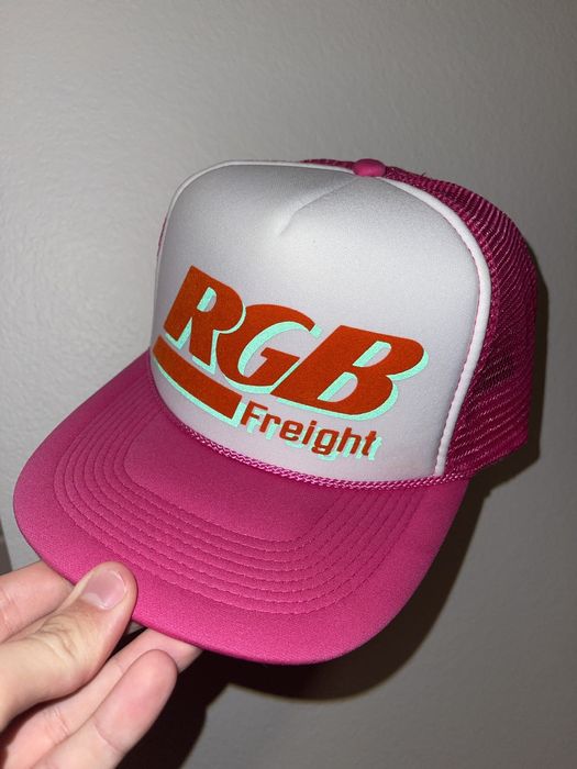 Future RGB Freight Trucker Hat Pink Orange New DS Hat | Grailed