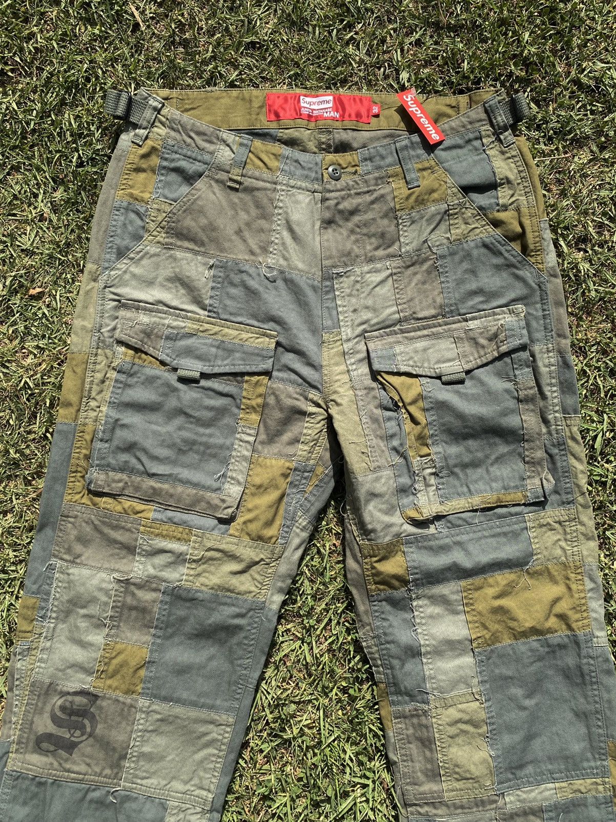 Supreme Supreme 32 Junya Watanabe CDG Man Patchwork Cargo Pant Olive | Grailed