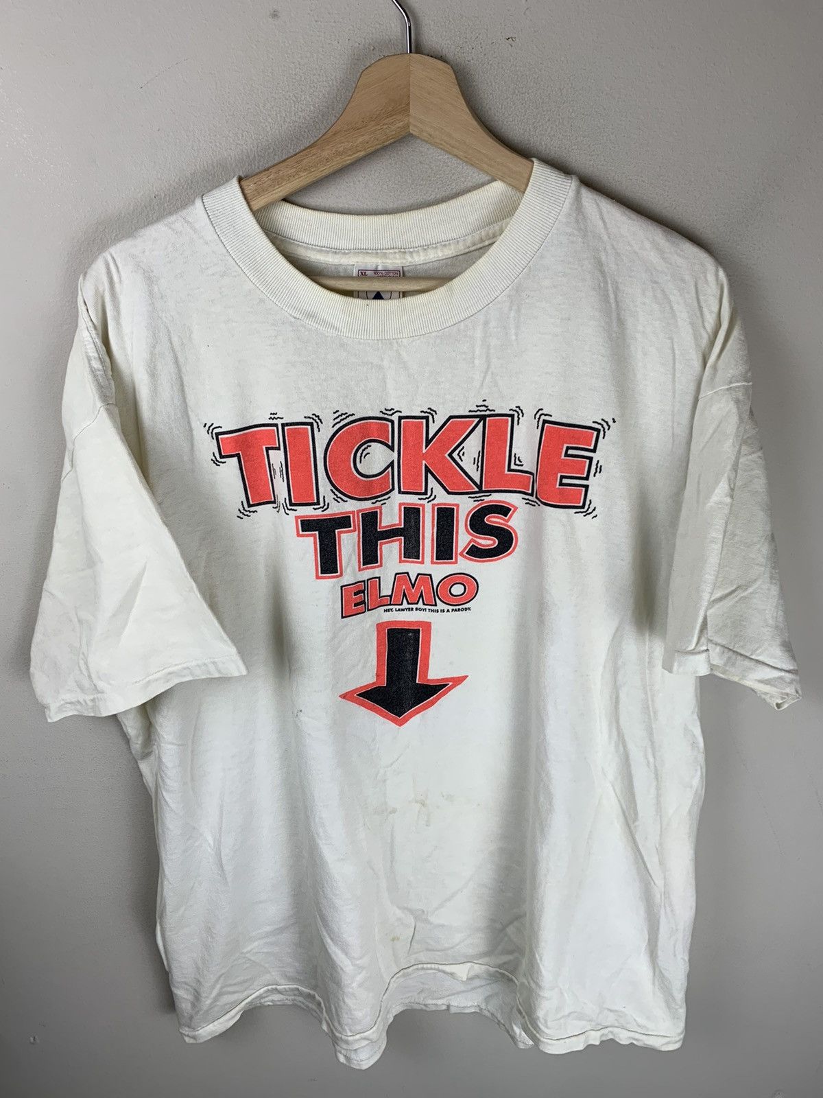 Art × Vintage Vintage Tickle This Elmo Tee | Grailed
