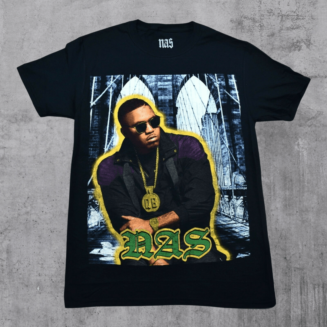 Nas × Rap Tees × Streetwear RARE NAS x Illmatic NYC Rapper Shirt | Grailed
