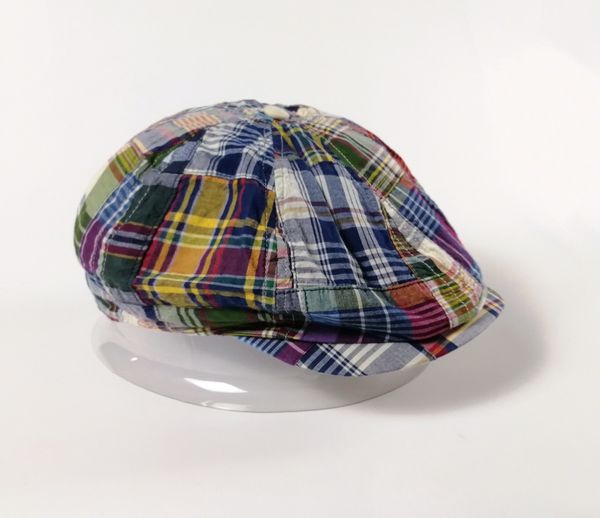 Polo Ralph Lauren Polo Ralph Lauren Patchwork Flat Cap Newsboy Cap ...
