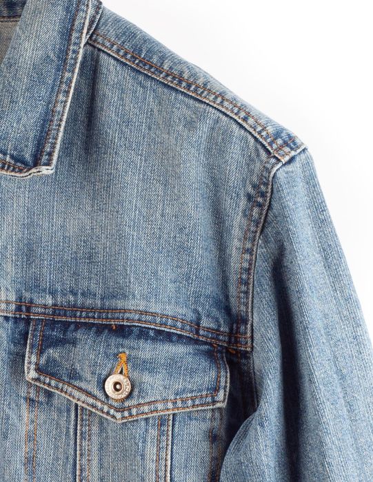 Rare Vintage TCM Denim Jacket Washed Look Blue | Grailed