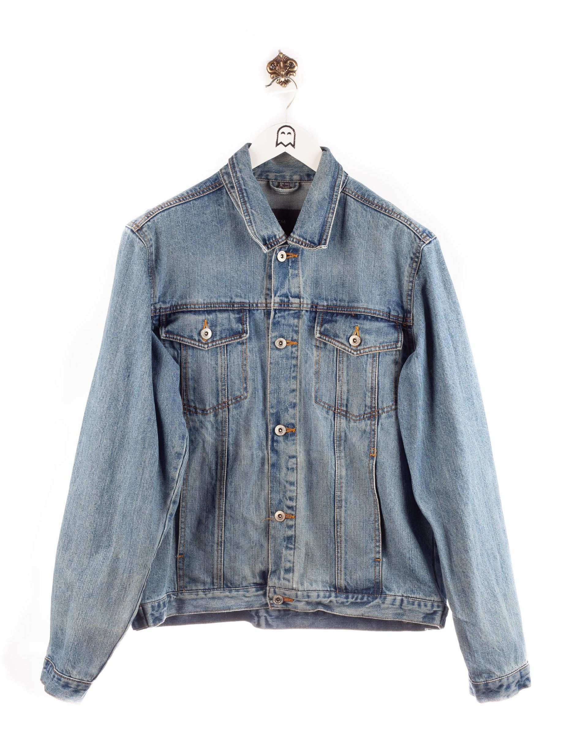 Rare Vintage TCM Denim Jacket Washed Look Blue | Grailed