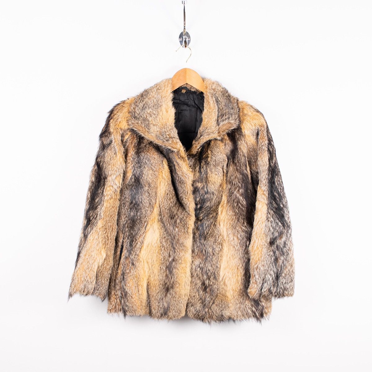 Vintage Vintage Genuine Real Wolf Fur Short Coat Jacket | Grailed