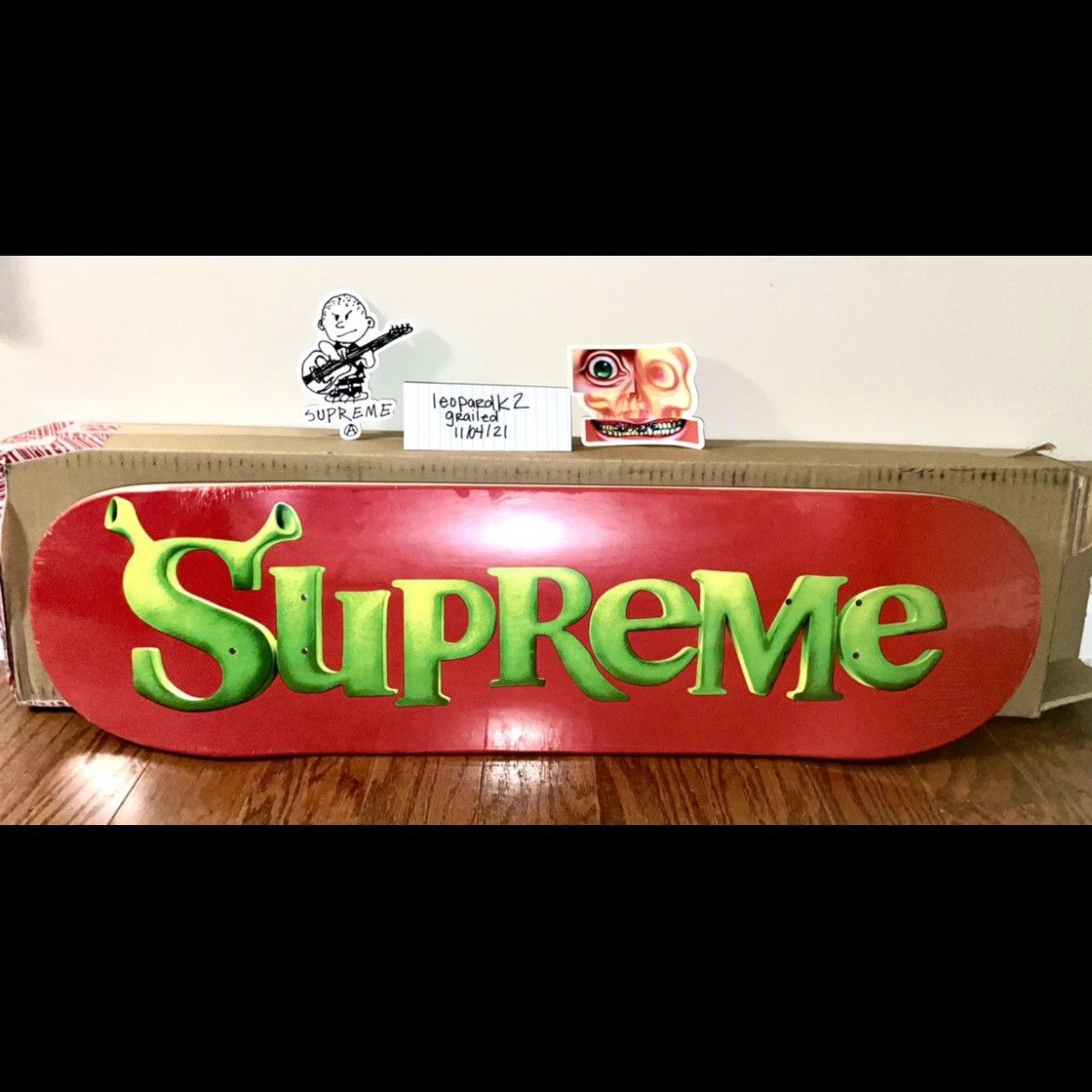 Supreme Supreme Shrek Skateboard Deck Red | Grailed