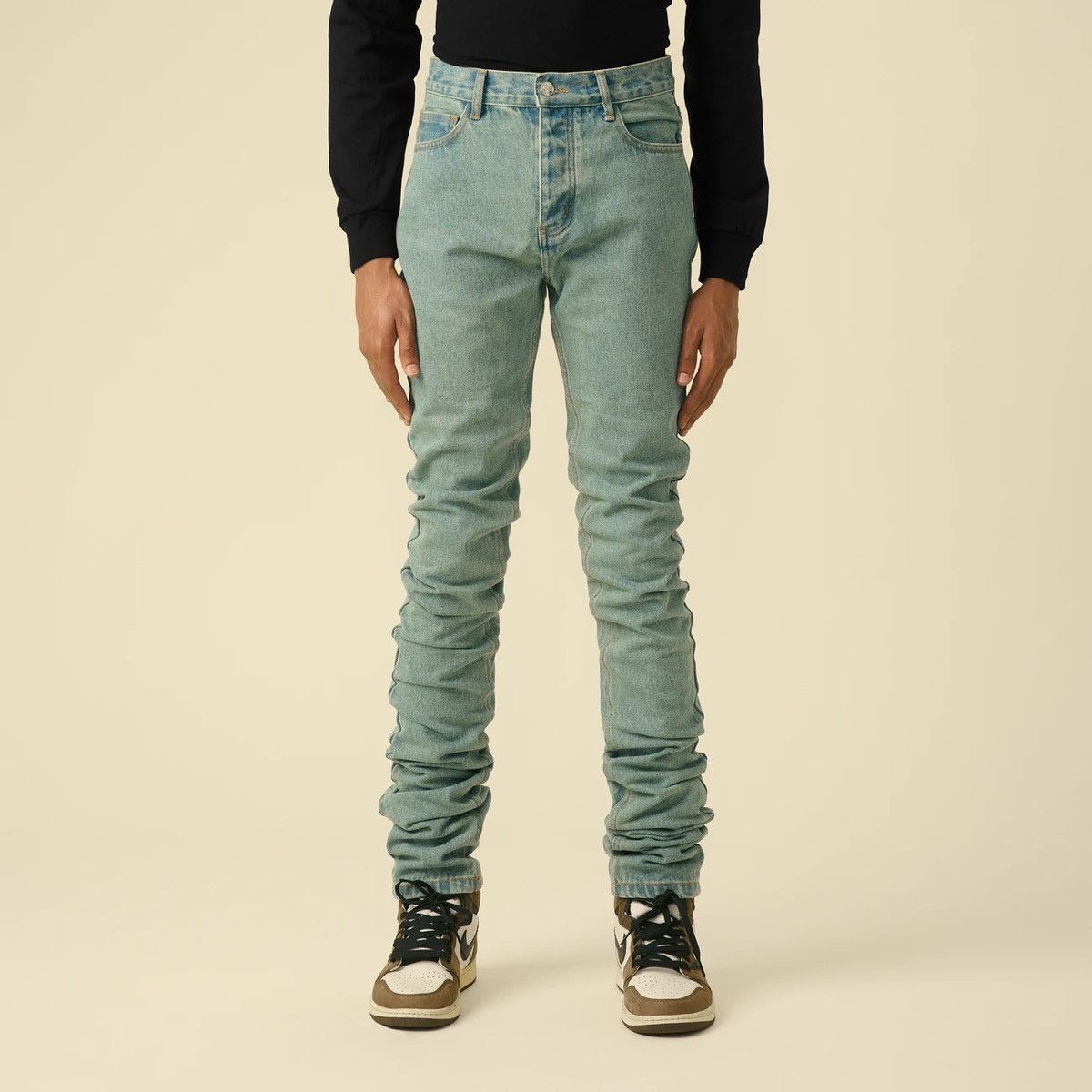 Streetwear × Vintage Valelives BLUE STACK DENIM | Grailed