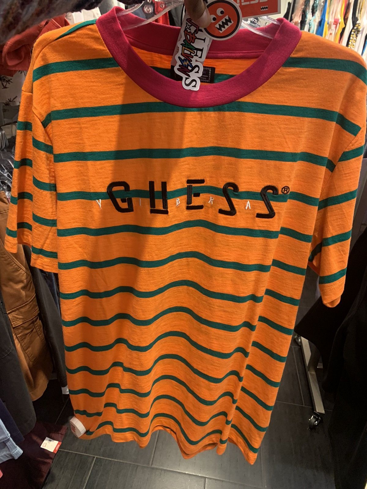 Guess Deadstock VIBRAS LOGO STICKERPACK TEE | Grailed