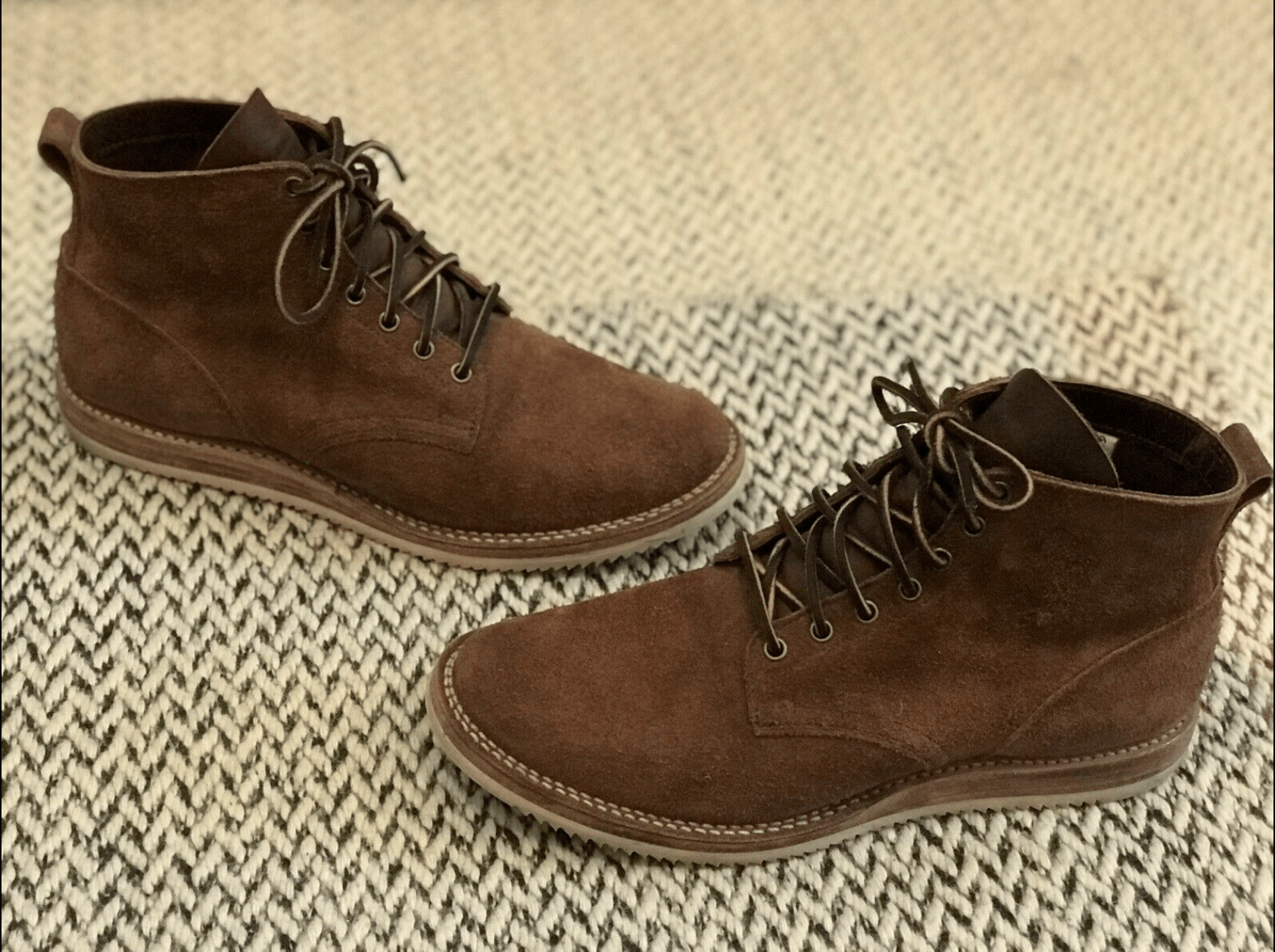 Viberg Viberg 3sixteen Aged Bark Roughout Mini Ripple Service Boot ...