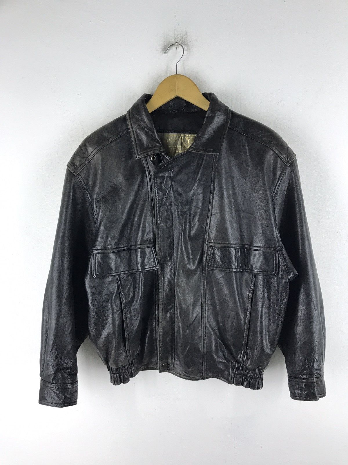 Japanese Brand × Leather Jacket Rare vintage harajuku mother leather ...
