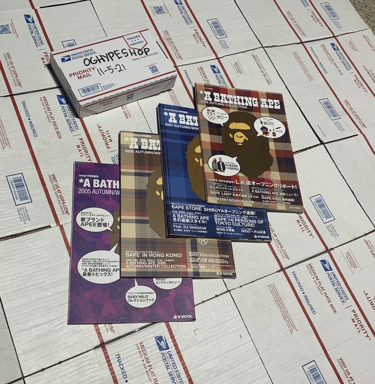 Bape 4 OG Bape magazines 2005-2008 + Sticker sheets | Grailed