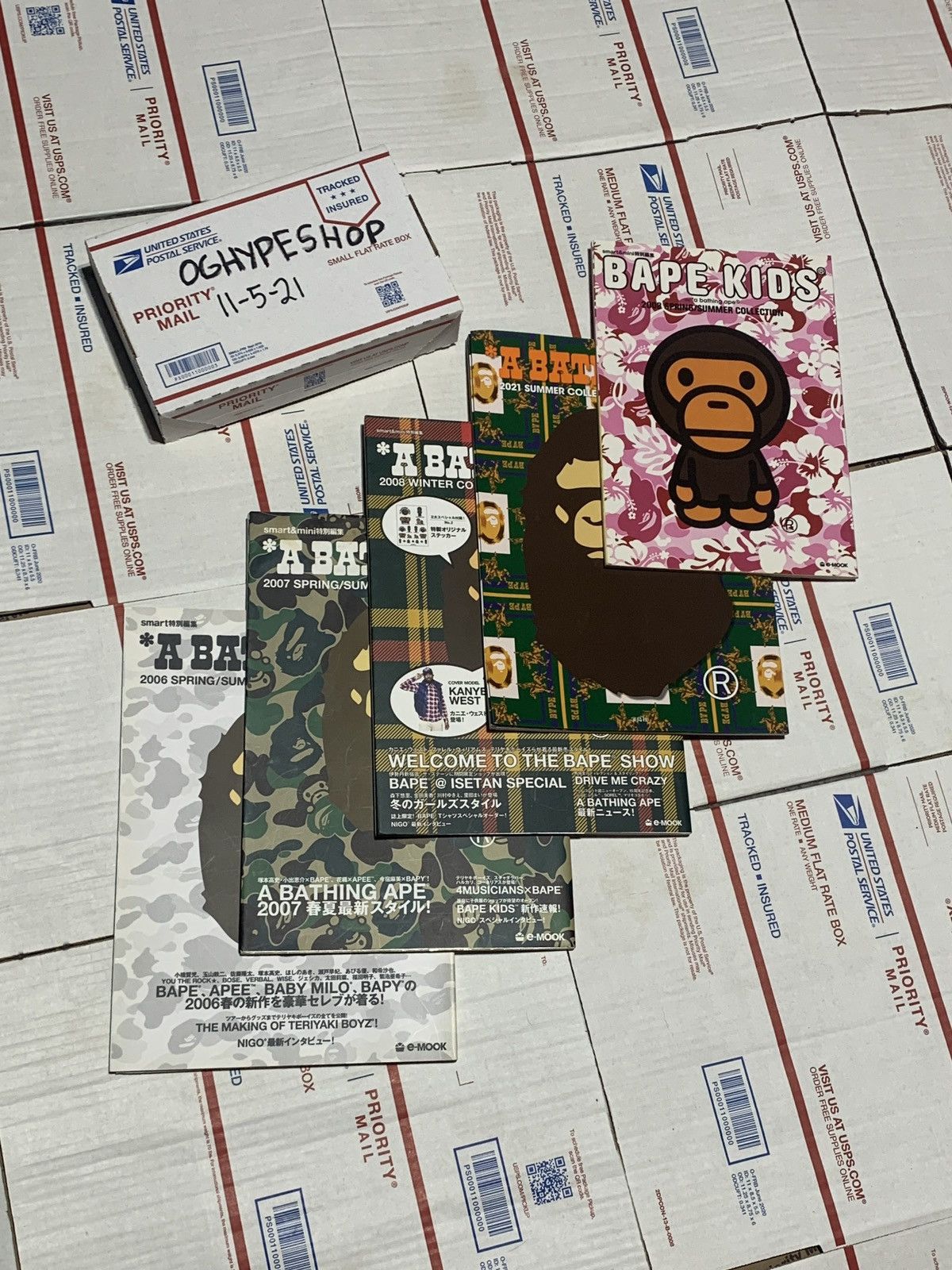 Bape 5 Bape Magazines + sticker sheets | Grailed
