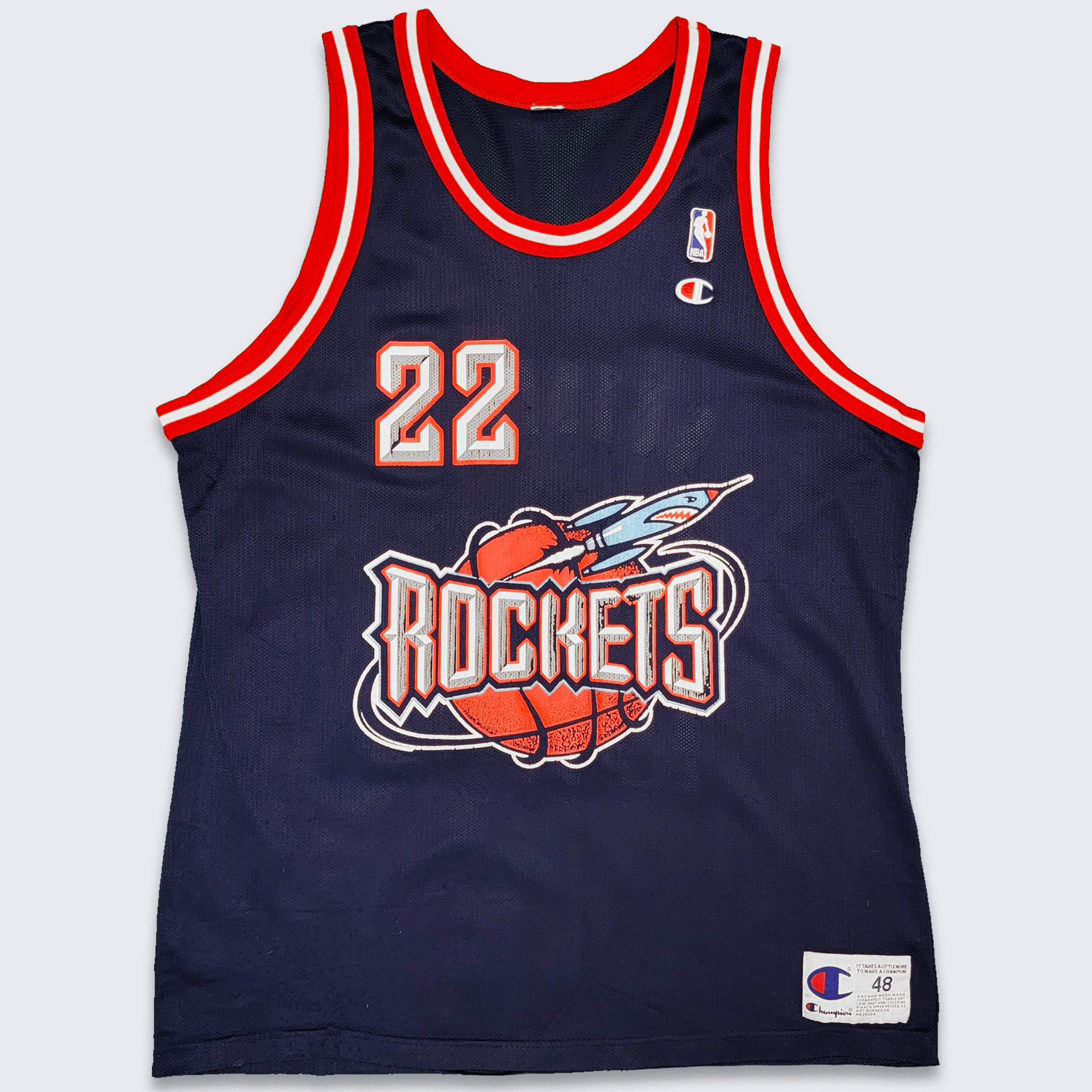 Champion × NBA × Vintage Houston Rockets Vintage 90s Clyde Drexler ...