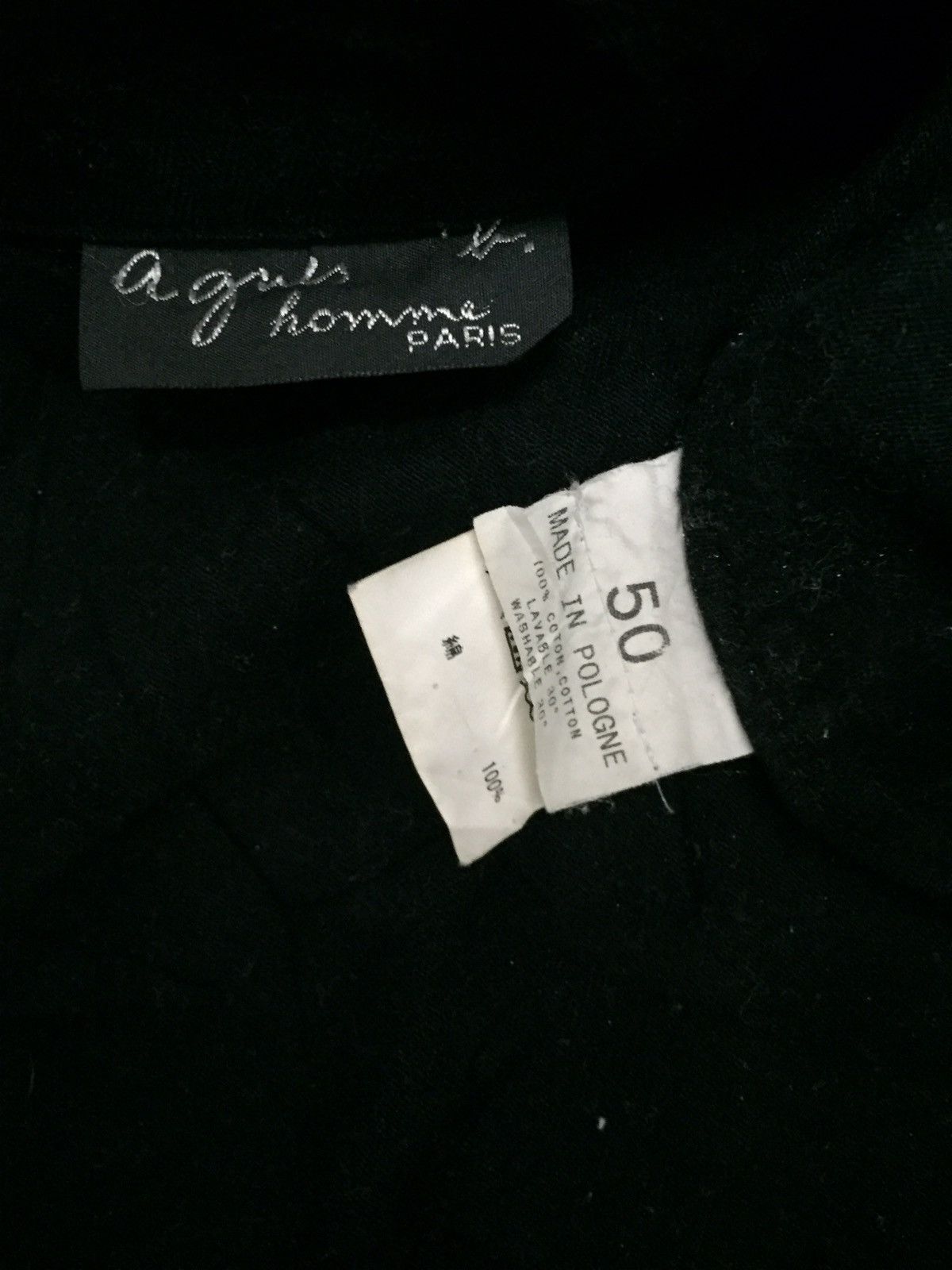 Agnes B. Agnes B. Jacket/Coat Black Color/Homme Paris | Grailed