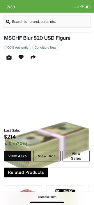 Hype 20$ usd mschf blur brick | Grailed