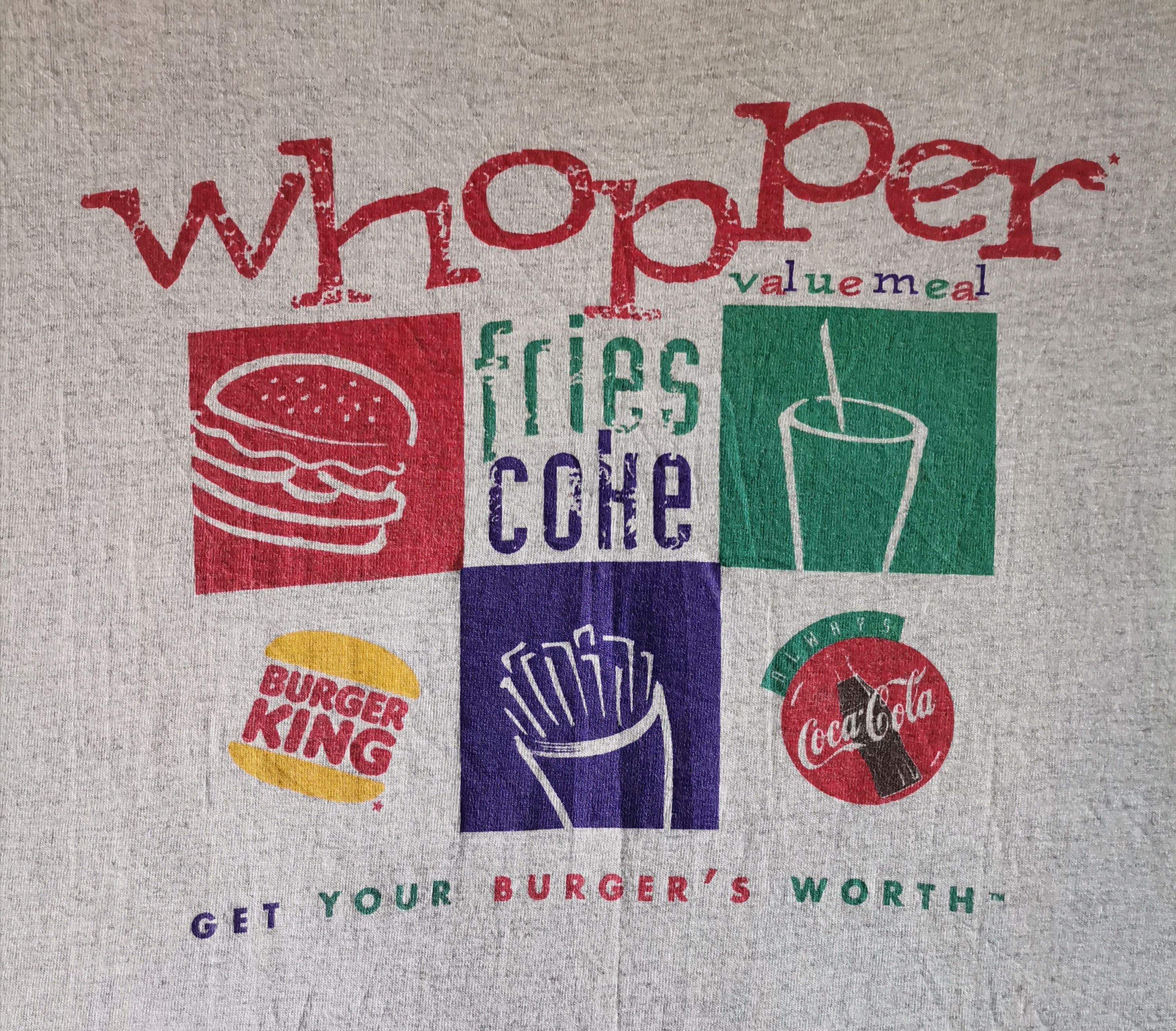Vintage Tshirt burger king & coca cola vintage | Grailed