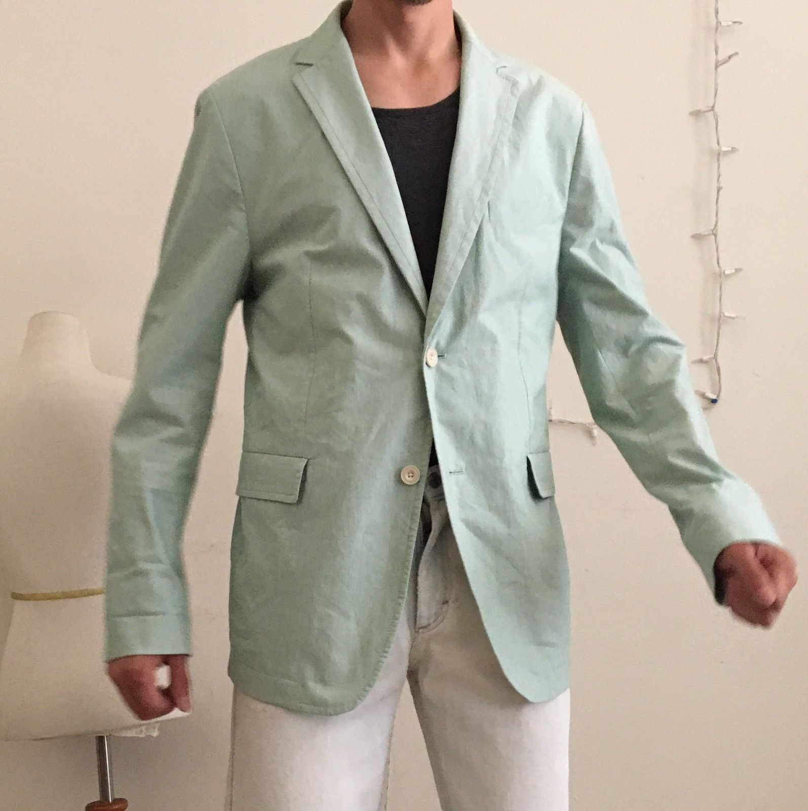 Hugo Boss Mint Green Deconstructed Spring/Summer Sport Coat. | Grailed