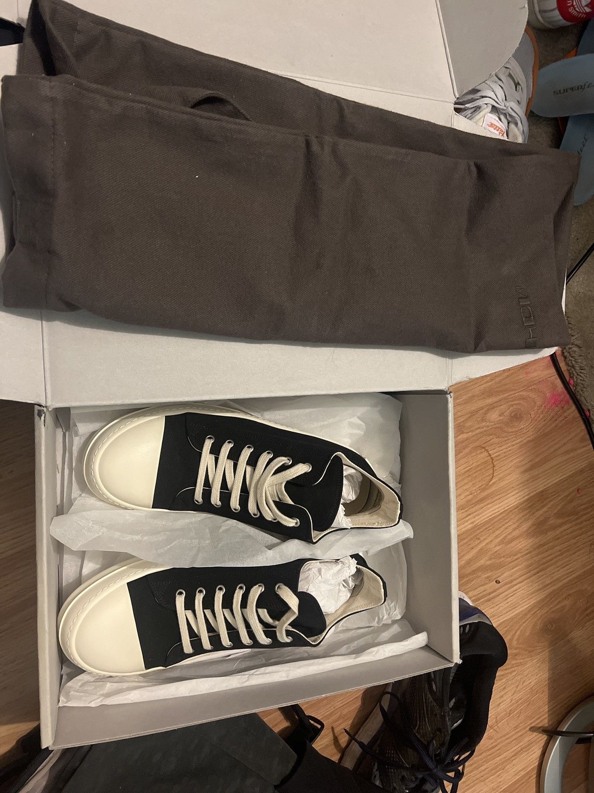 Rick Owens × Rick Owens Drkshdw Rick Owens Sneaks Black/Milk License ...