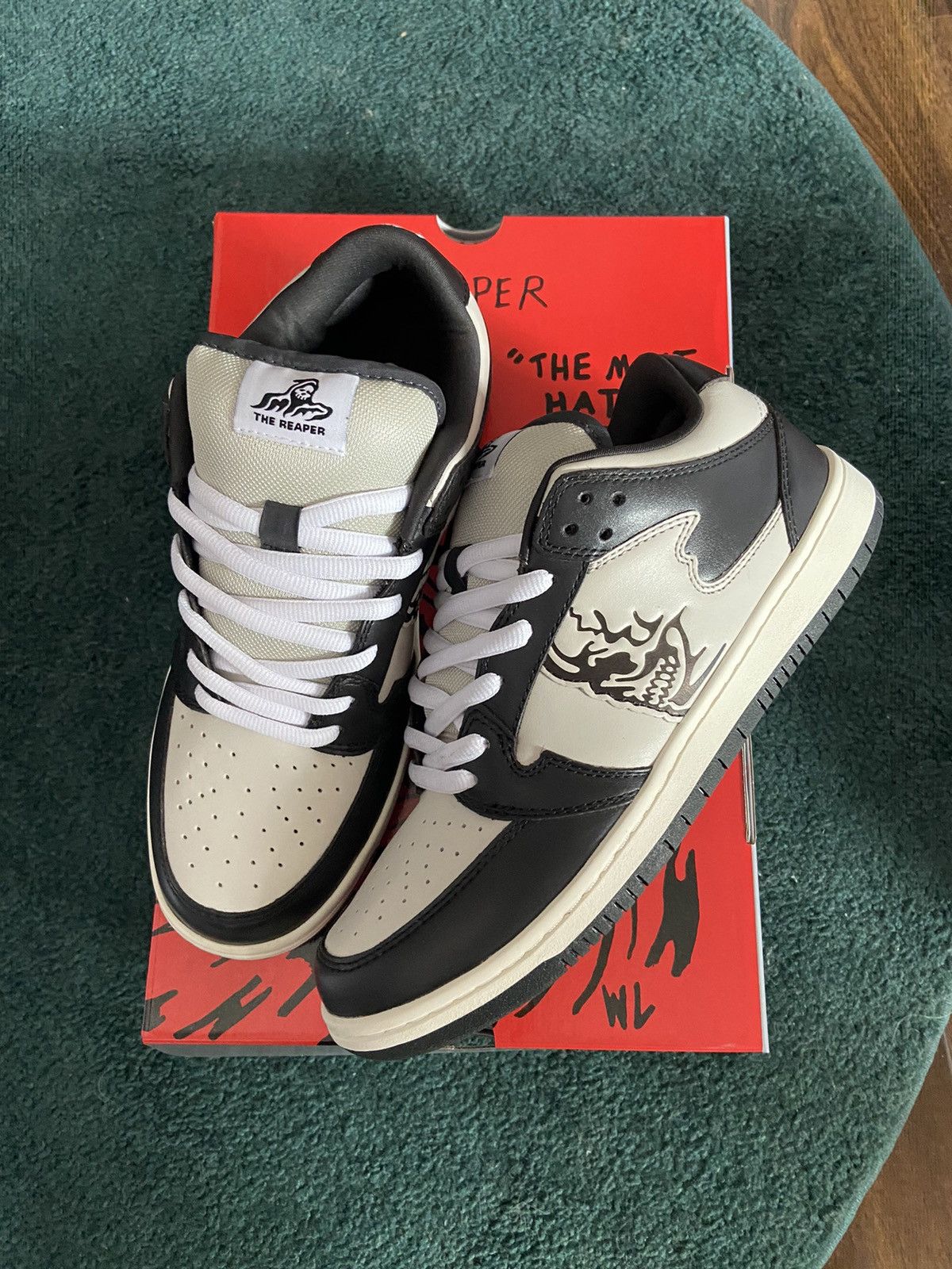 Warren Lotas WL Reaper Dunks Bone | Grailed