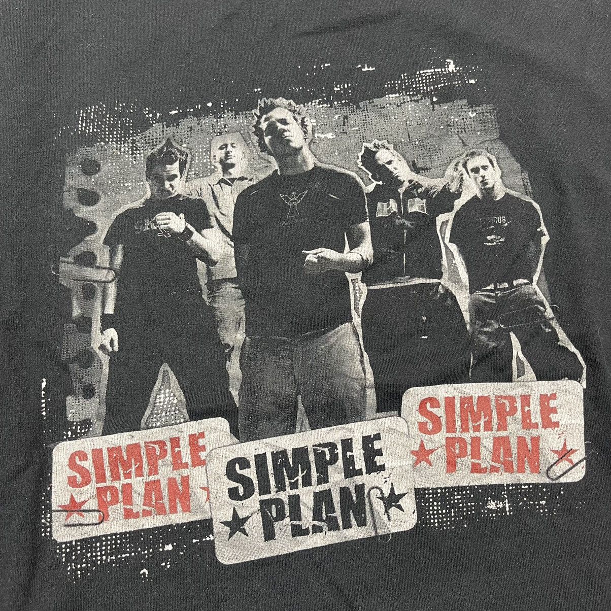 Band Tees × Vintage Simple plan 2004 tour tee Large | Grailed