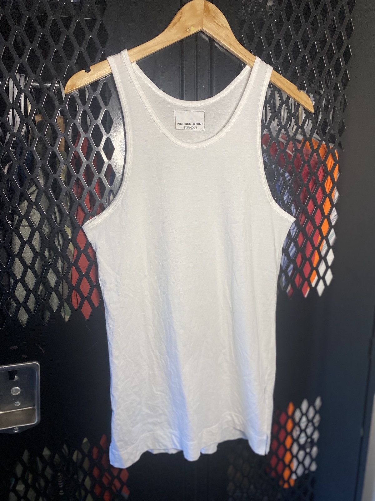Number (N)ine Number (Nine) x Studious Sleeveless Tank White | Grailed