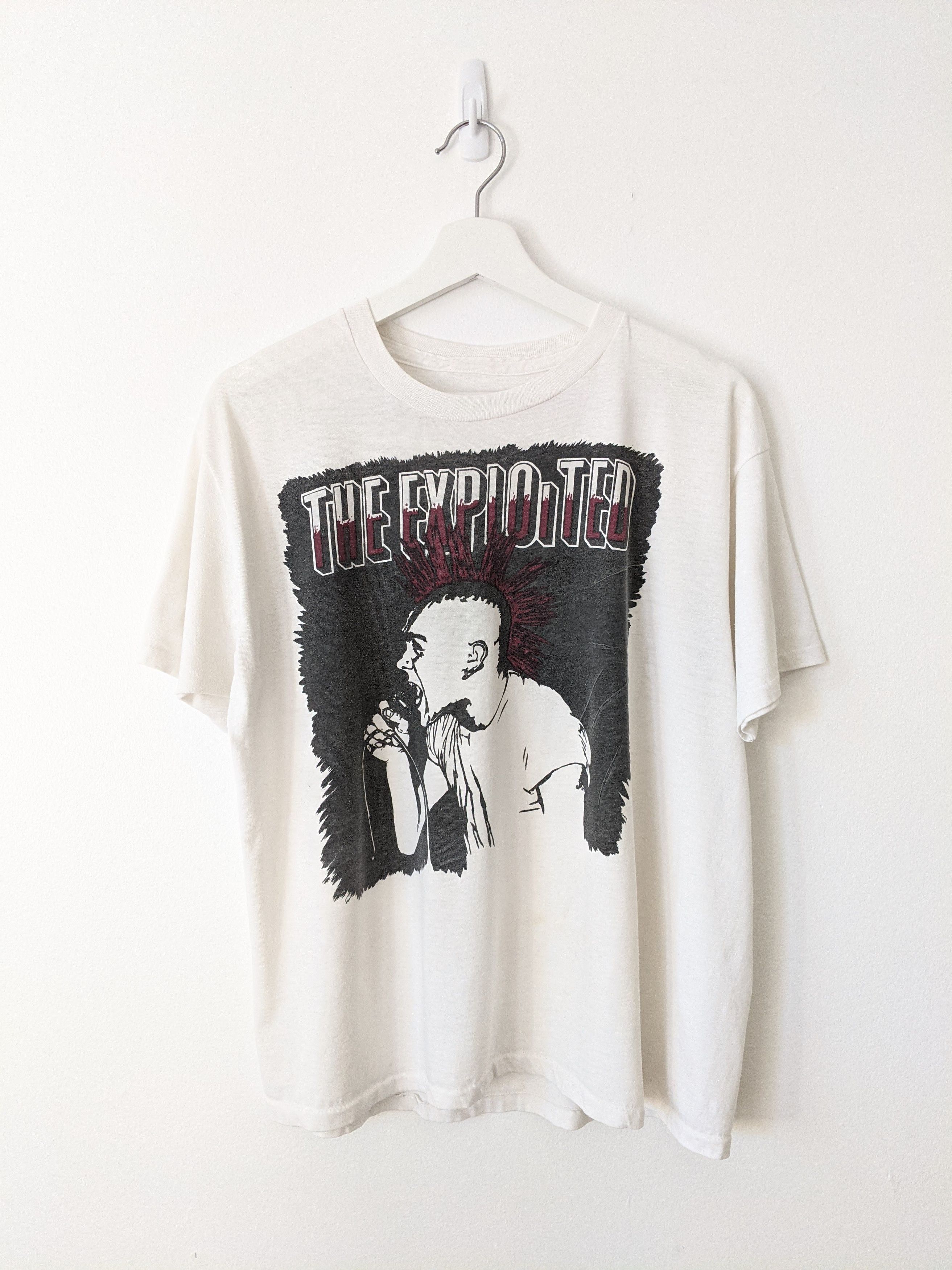 Vintage The exploited 80s Punk Band T Shirt Hardcore M | Grailed