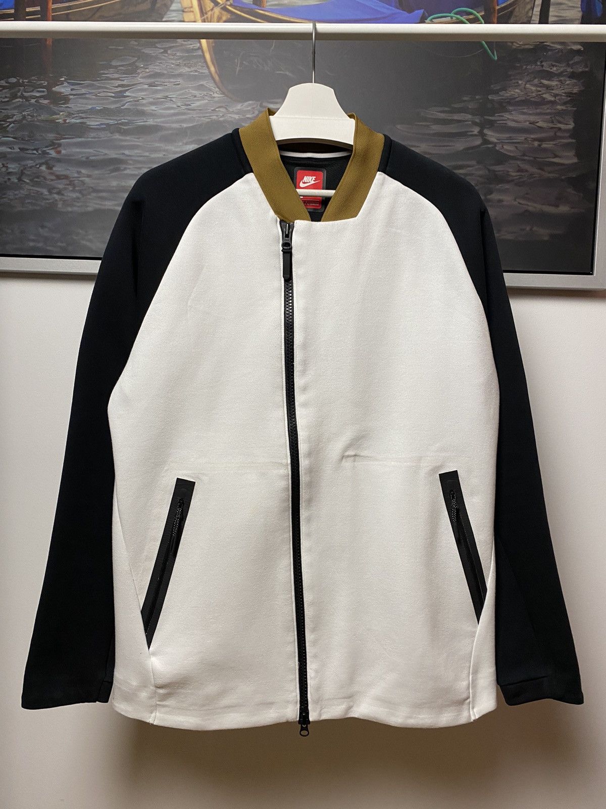 Nike × Streetwear Rare tech pack cardigan bomber jacket | Grailed