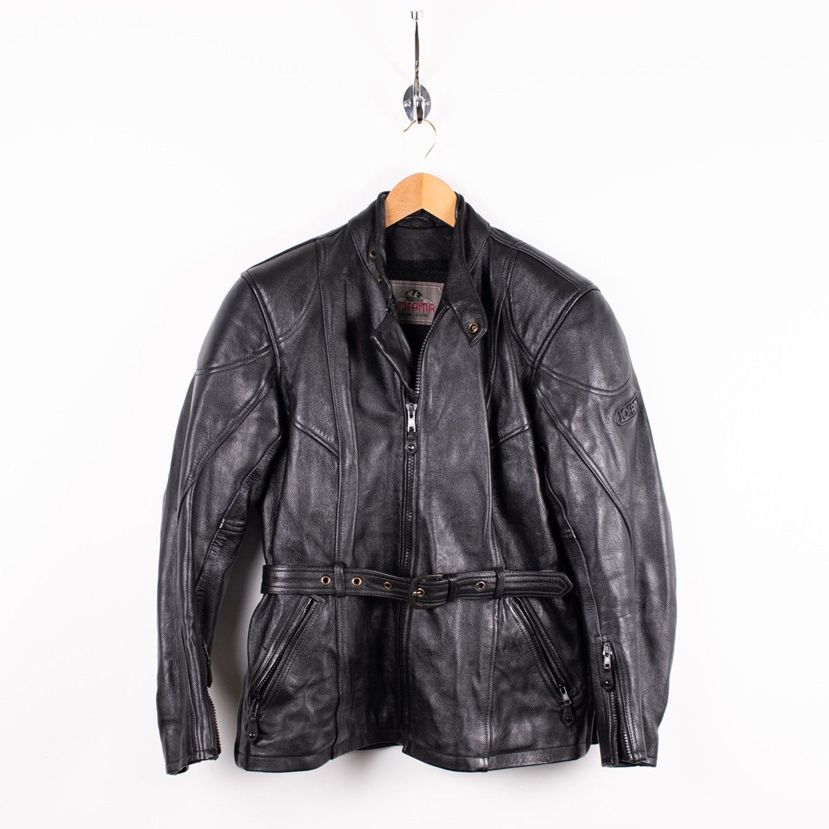 Jofama × Leather Jacket × Vintage Vintage Jofama Black Leather Moto ...