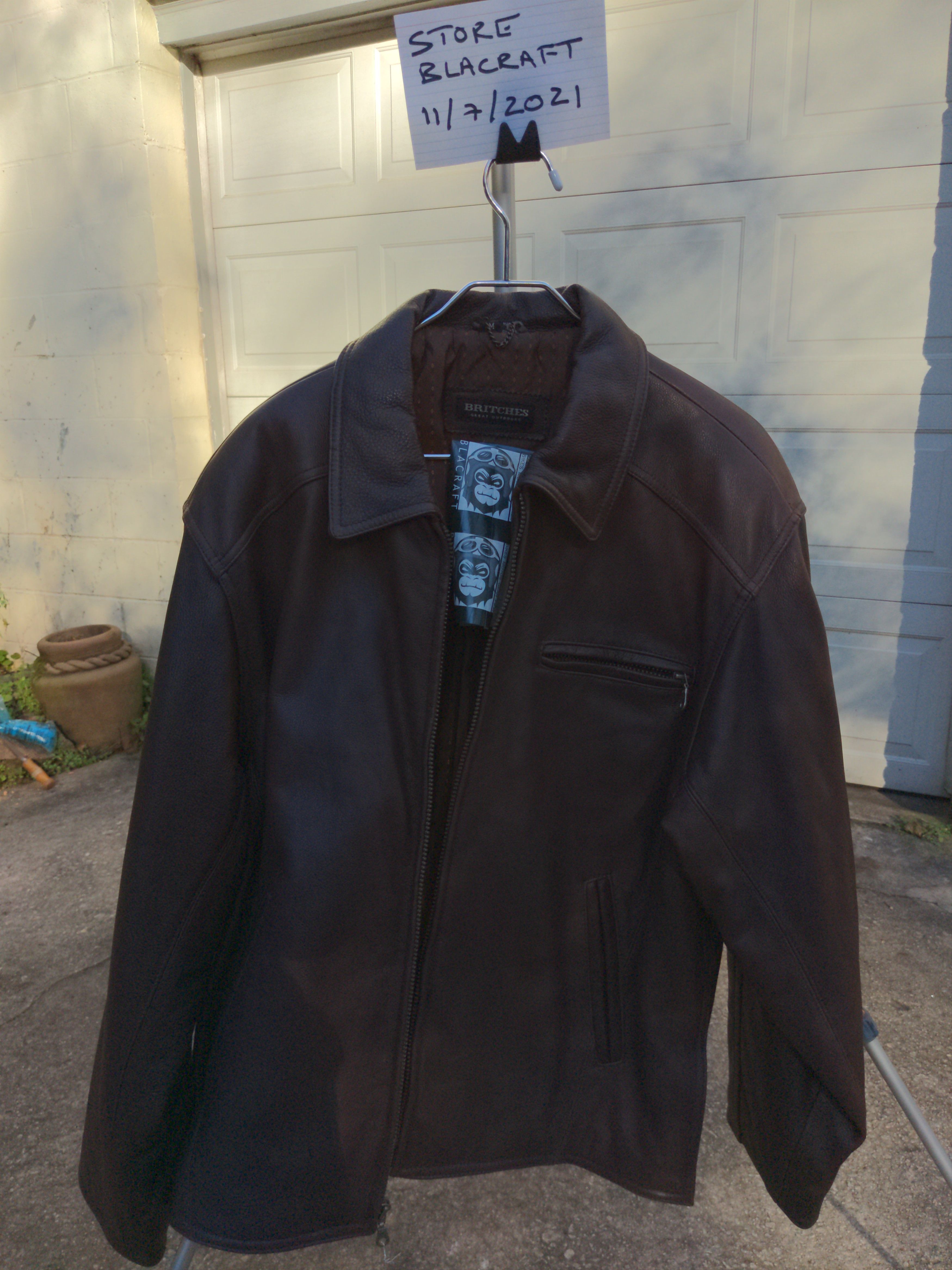 Britches Dark Brown Leather Jacket | Grailed