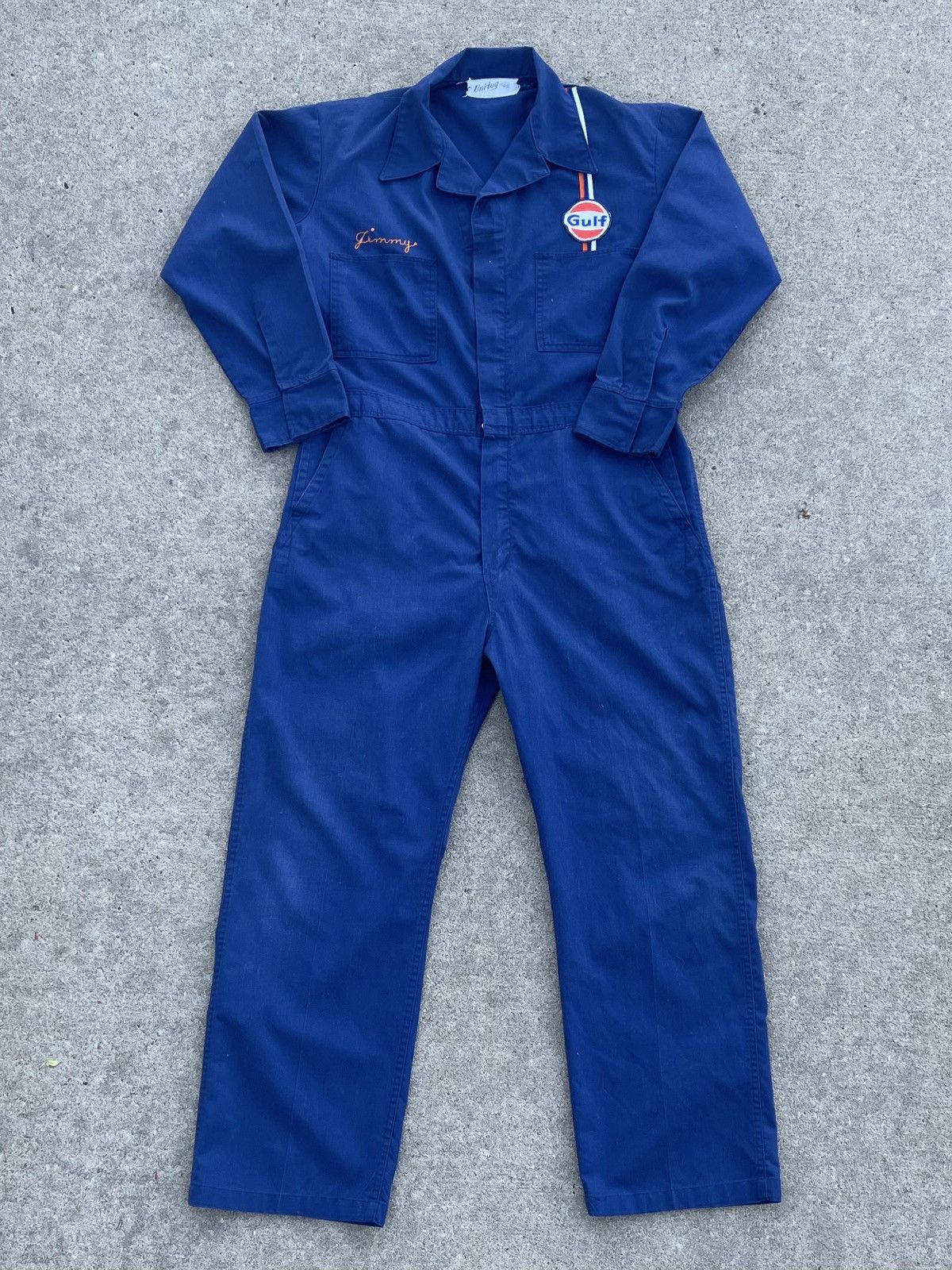 Streetwear × Vintage 60s GULF OIL Service Station Uniform Jumpsuit ...