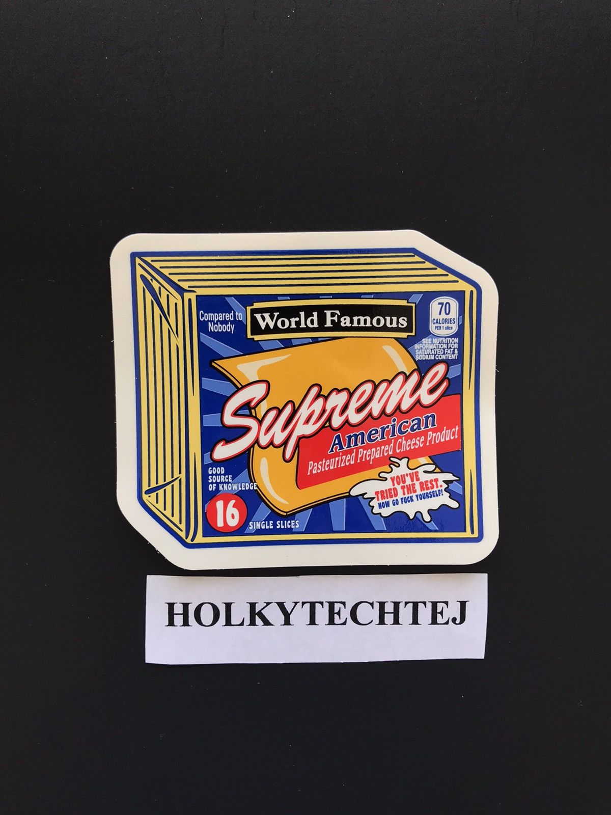 Supreme Supreme Cheese sticker | Grailed