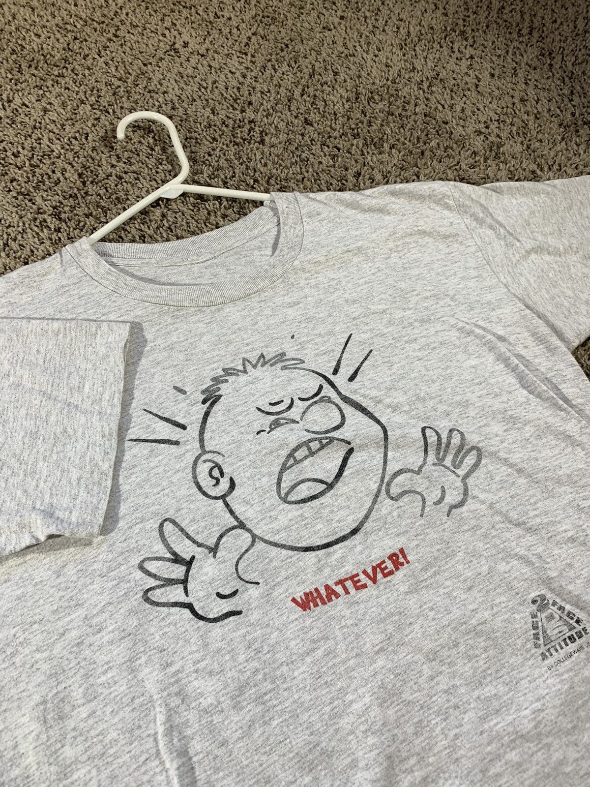 Vintage Vintage 80’s Whatever Face Cartoon Single Stitch Tee | Grailed