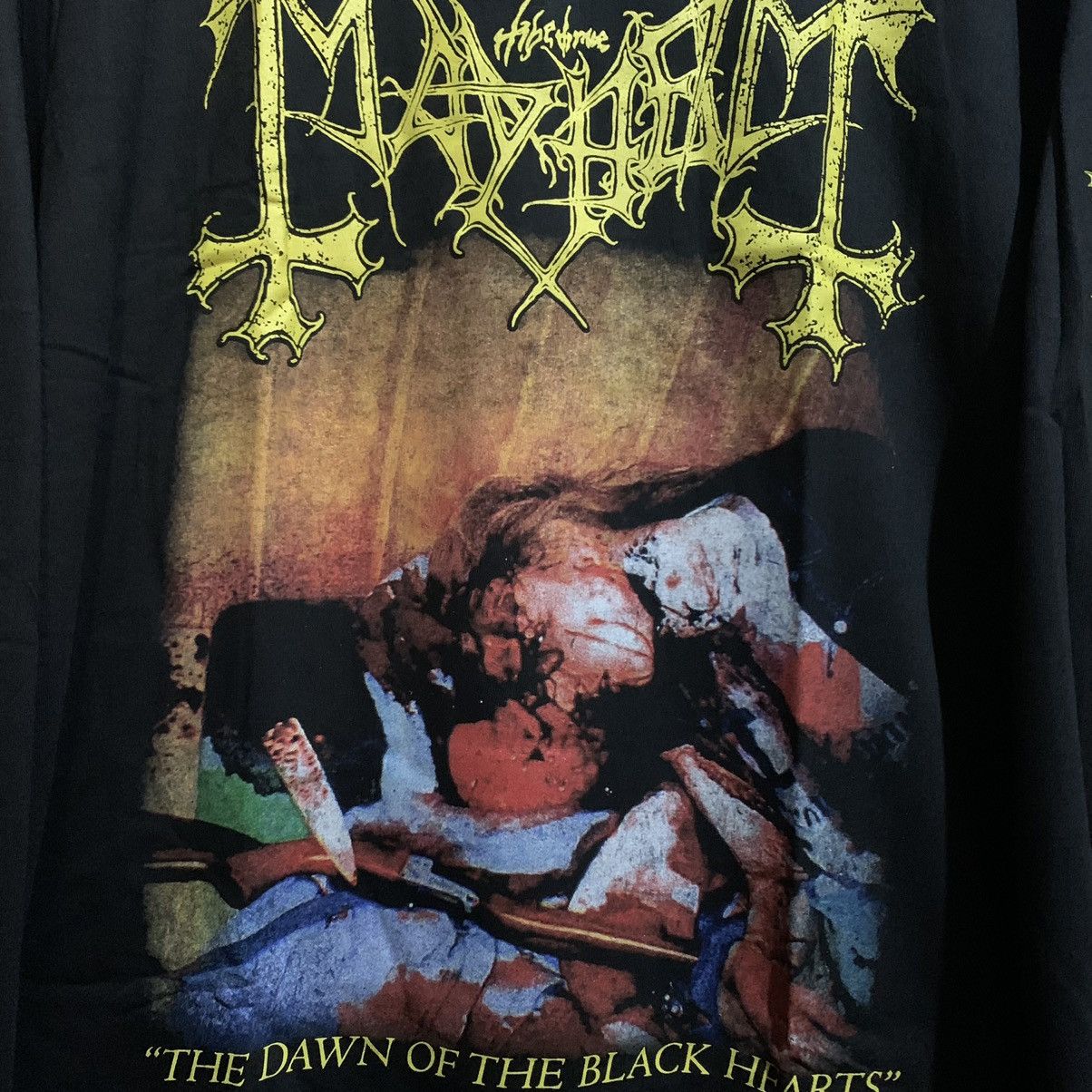 Vintage Mayhem “Dawn Of The Black Hearts” Vintage Band Tee | Grailed