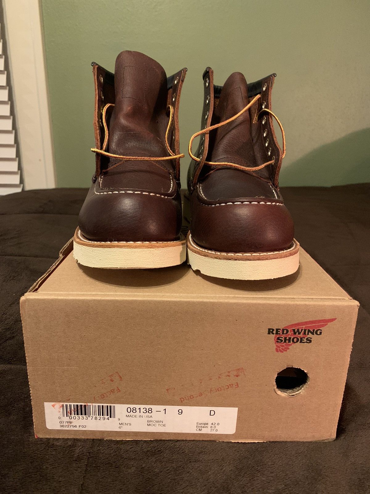 Red Wing Red Wing 8138 Heritage Classic 6” Moc Toe Briar Oil Leather ...