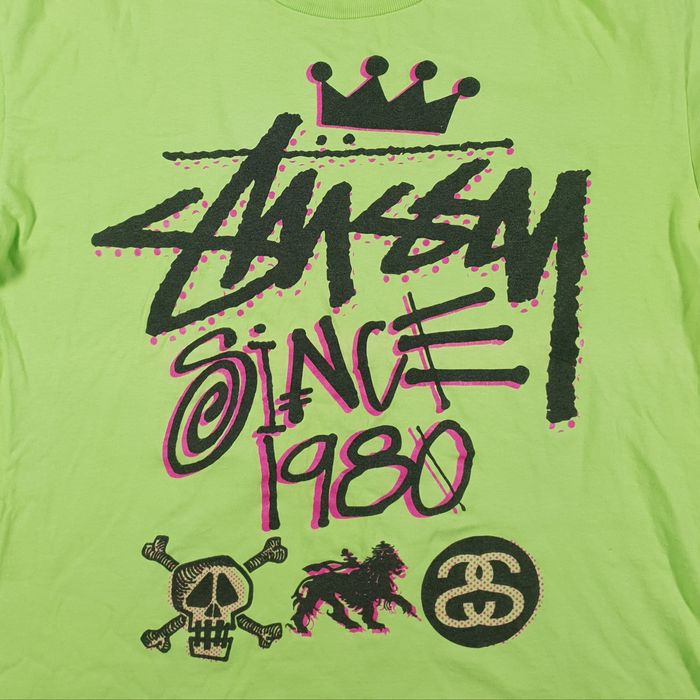 Stussy Neon Green Stüssy T-Shirt | Grailed