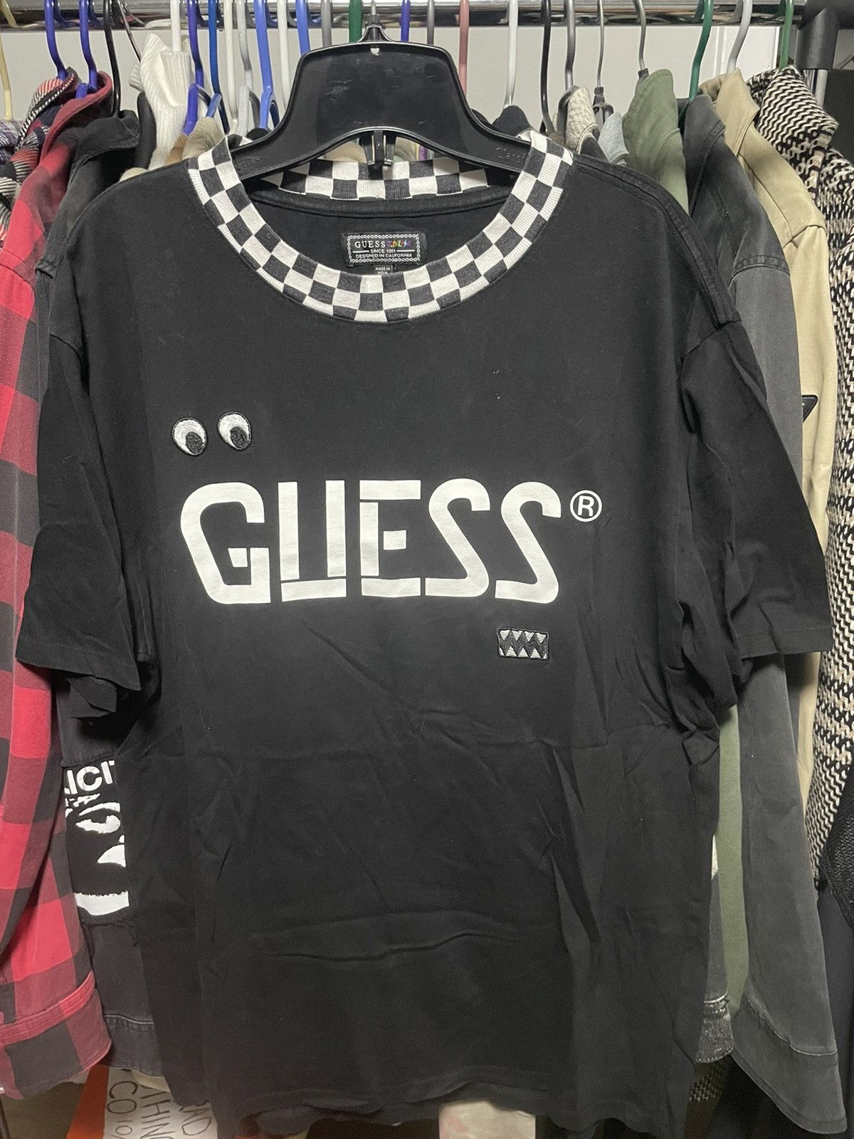Guess Guess x J Balvin Vibras Checkered Tee | Grailed