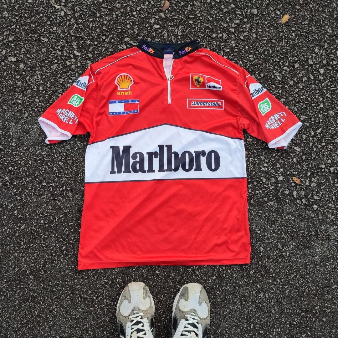 Vintage Vintage bootleg F1 ferrari marlboro jersey | Grailed