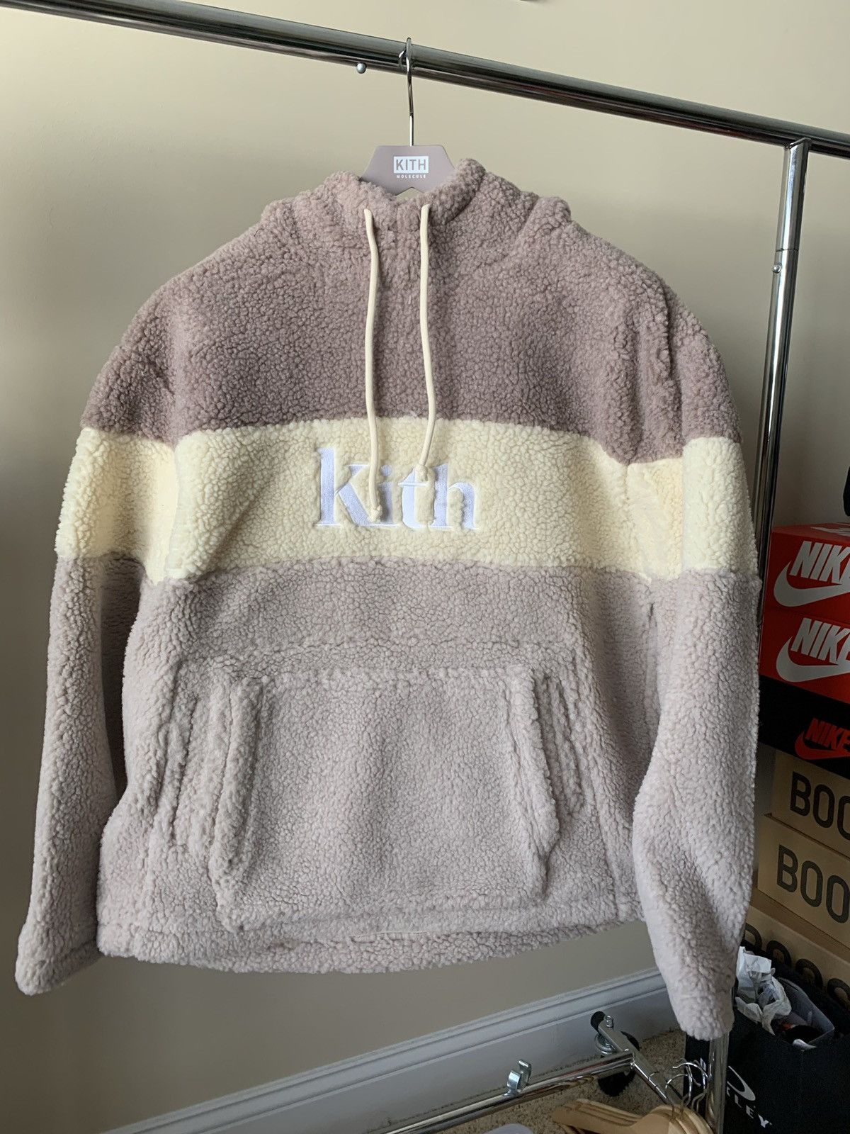 Kith Kith Classics Fall Sherpa Double Pocket Molecule Sz XL | Grailed