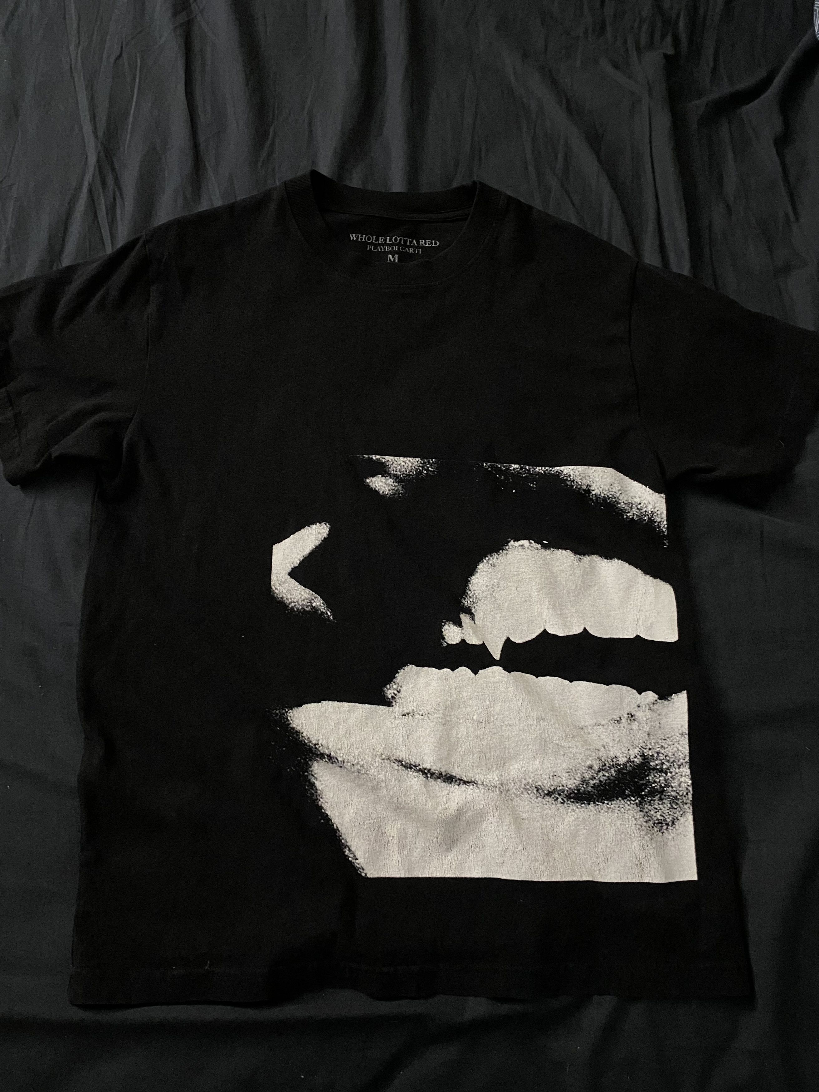 Playboi Carti Playboi Carti Teeth T-shirt Black | Grailed