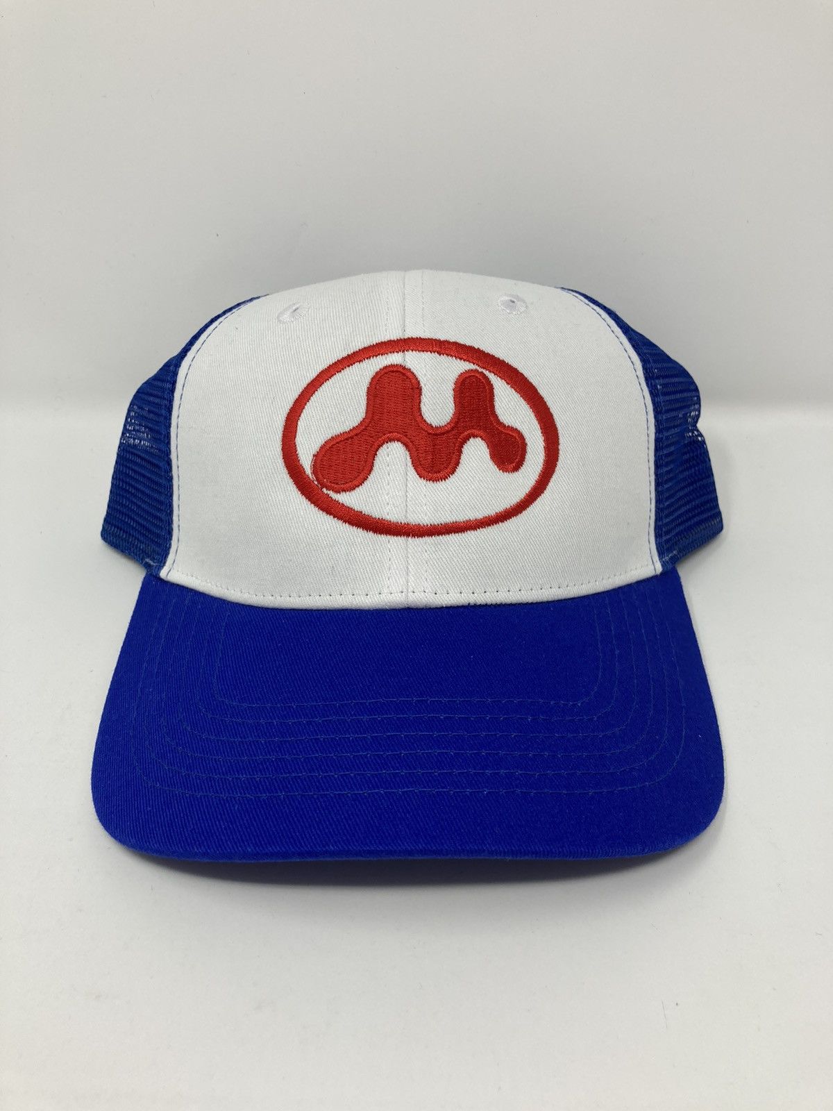 Mowalola Mowalola Puff Puff Trucker Hat Blue | Grailed