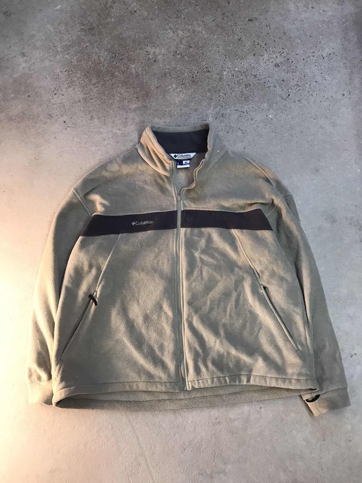 Columbia Light Grey Columbia Fleece | Grailed
