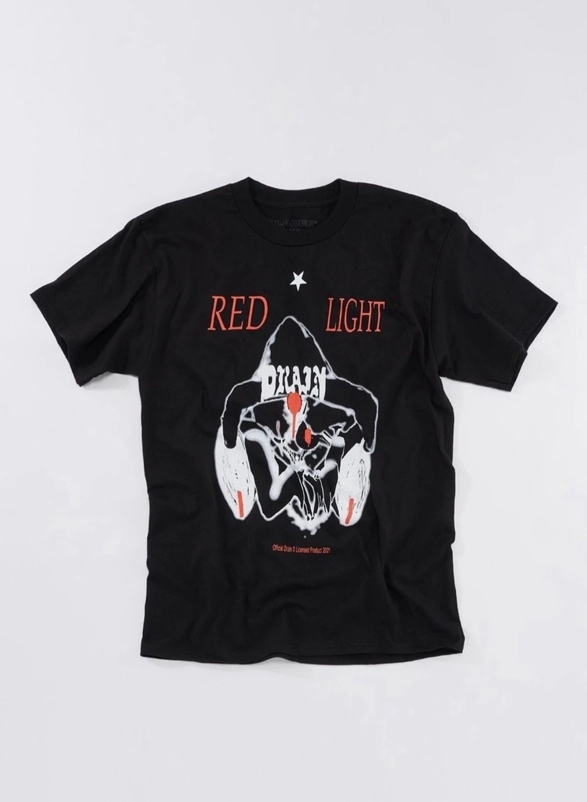 Drain Gang Bladee Red Light T-shirt (Black) | Grailed