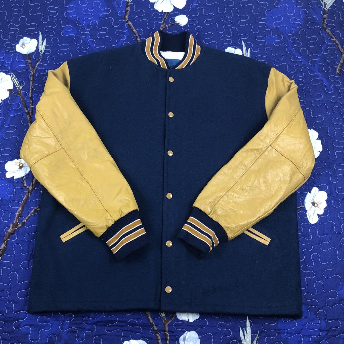 Vintage Vintage Jem USA Leather Varsity Jacket | Grailed