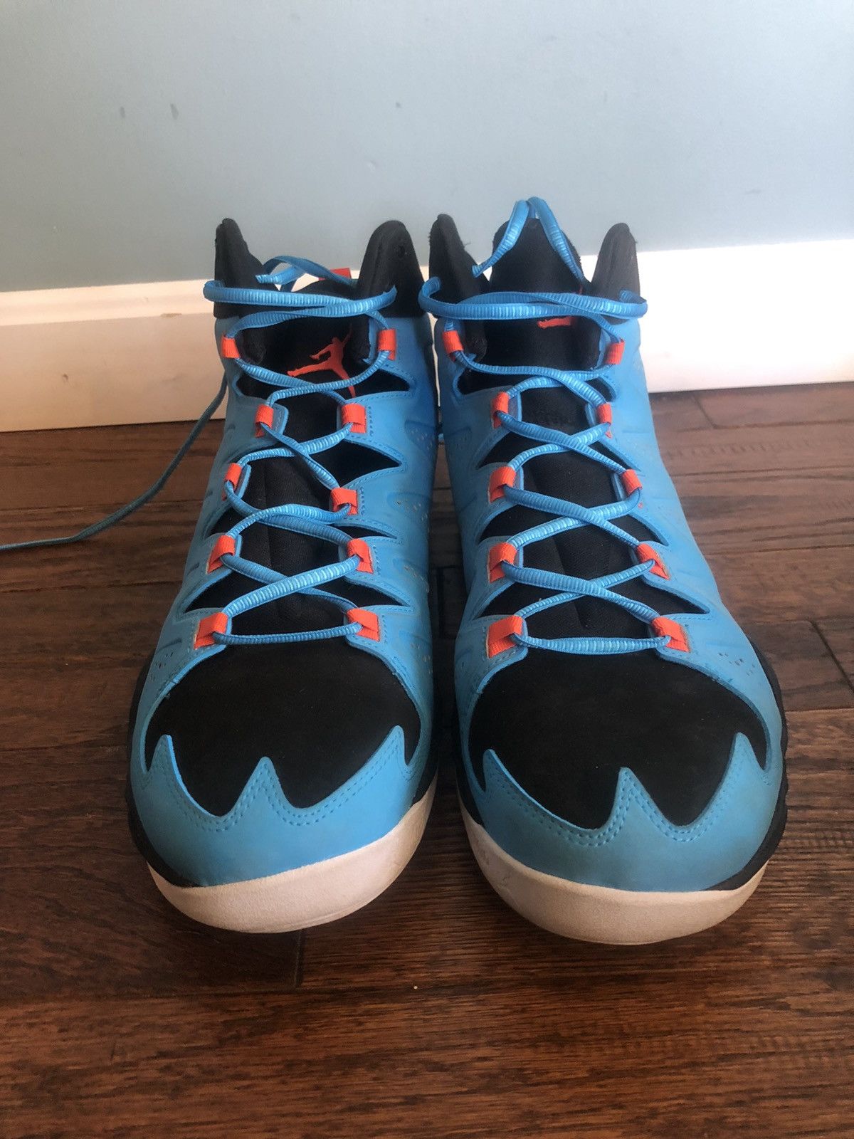 Nike Jordan Melo M10 Dark Powder Blue Team Orange Black White | Grailed