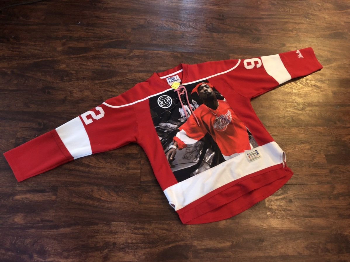 Post Game R.I.P Tupac Hockey Jersey | Grailed