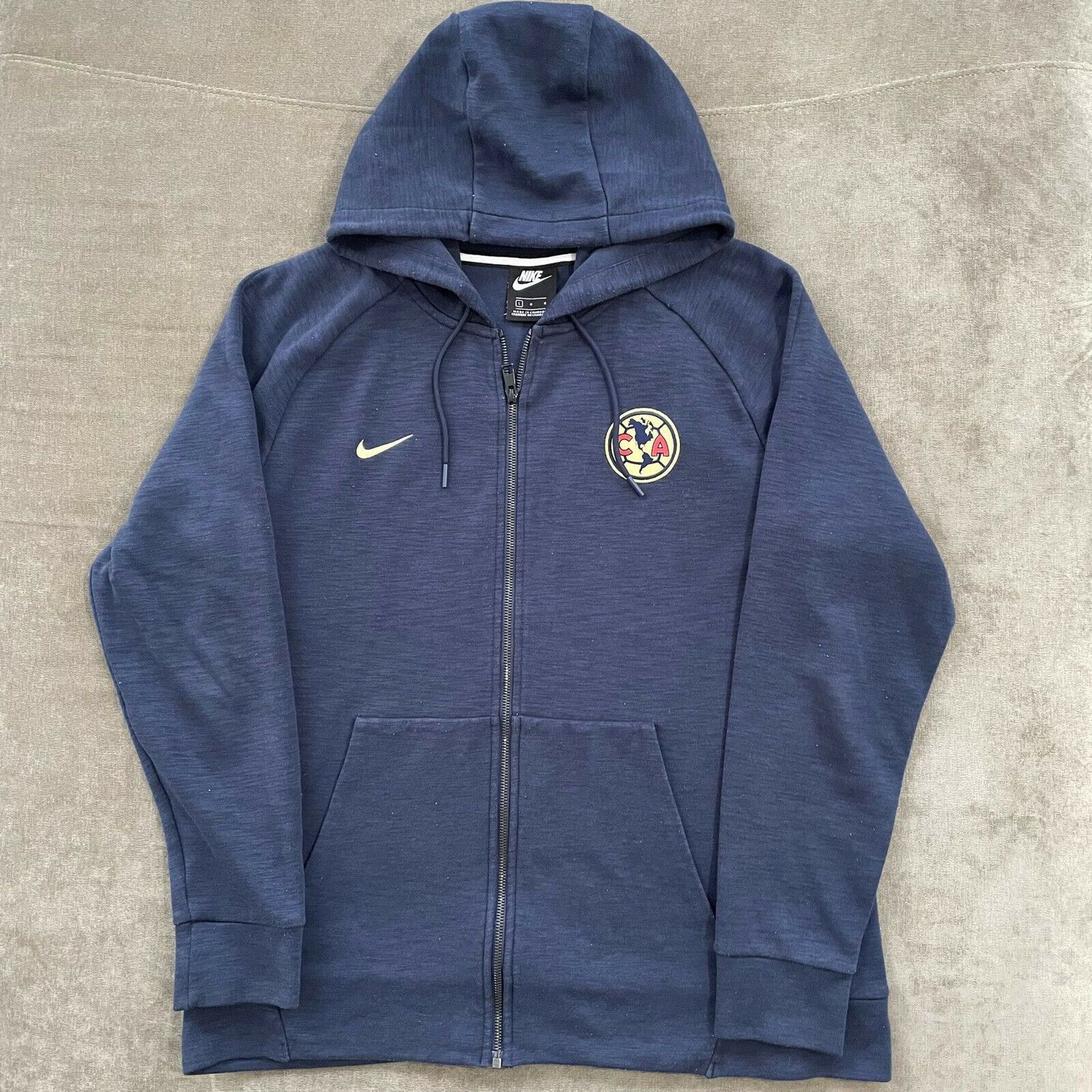 Nike Nike Club America Blue Zipper Jacket Fleece Hoodie | Grailed